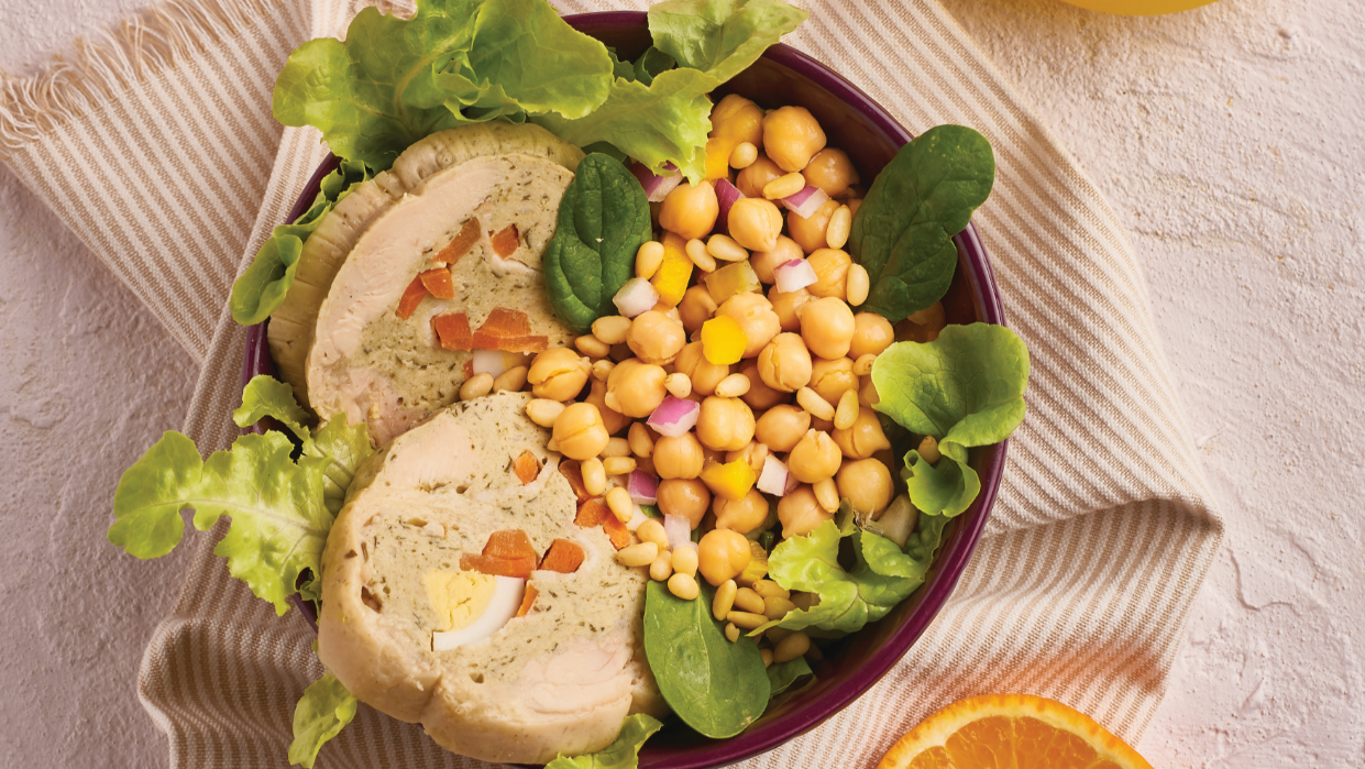 Medallones de Pavo y ensalada de Garbanzo - Revista Maxi Online