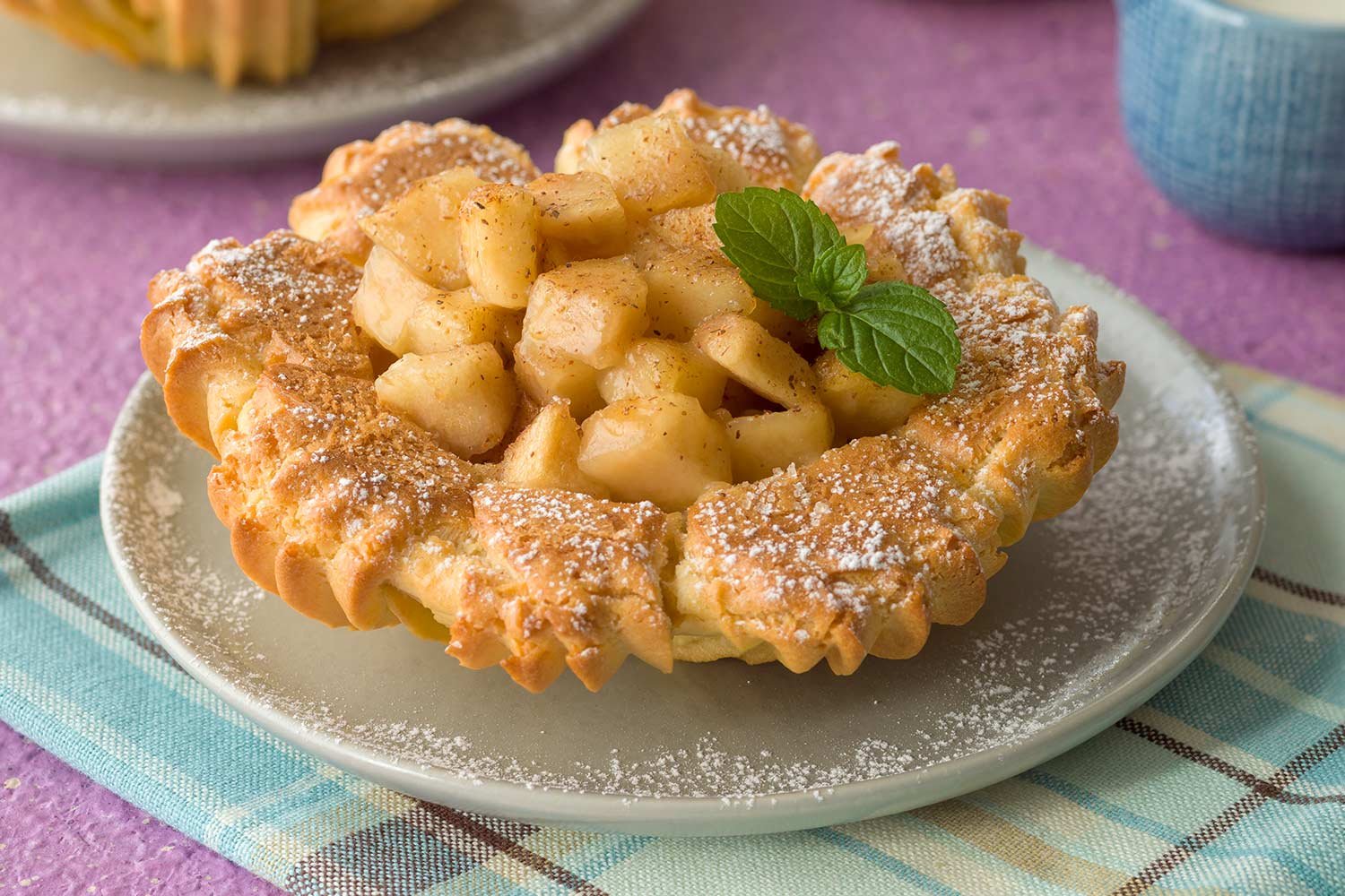 Pie de manzana en masa de churro - Revista Maxi Online
